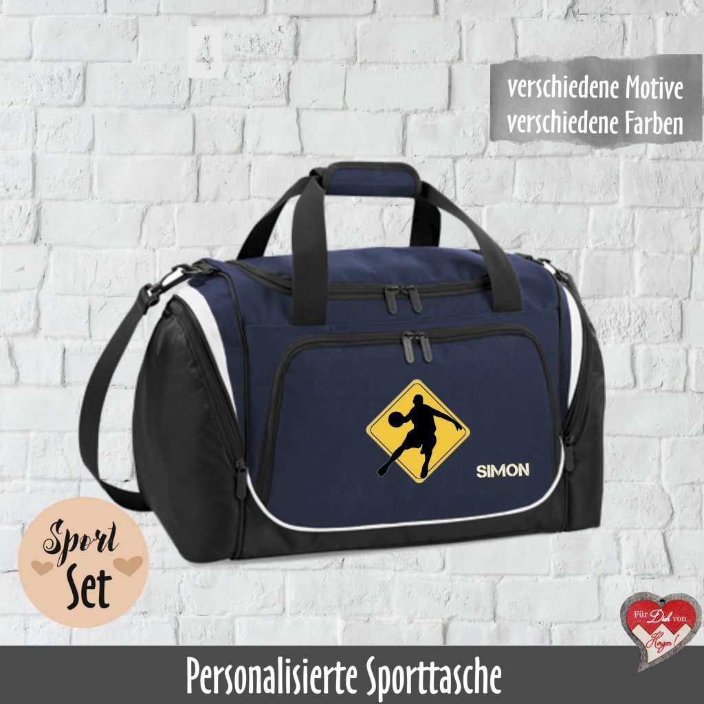 Sporttasche individuell bedruckt | Personalisierte Tasche für den Sport ...